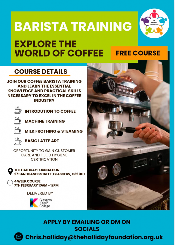 Barista Training – Calton Community Council